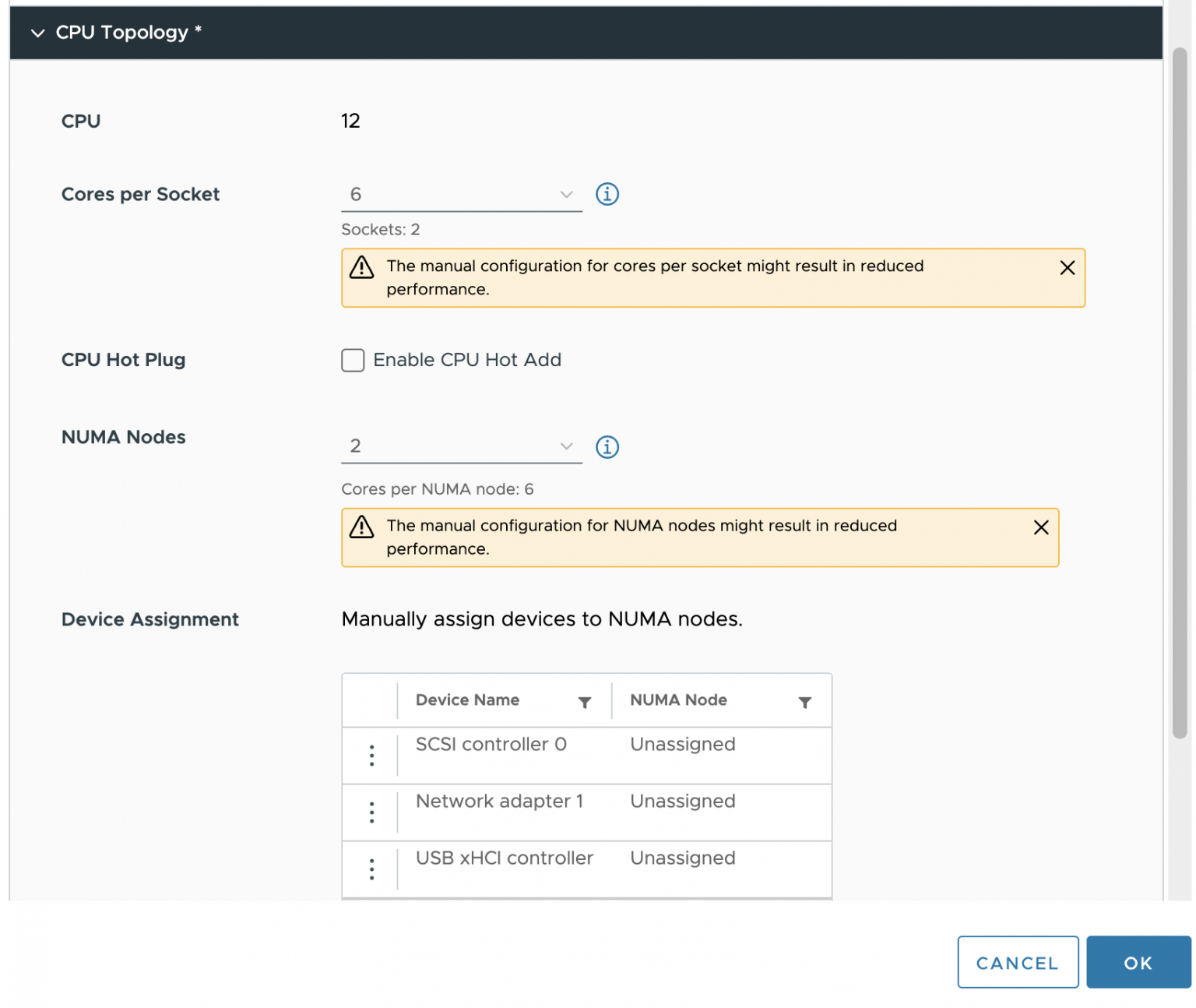 VM CPU toplogy for Large Memory with less vCPU - byounghee.me